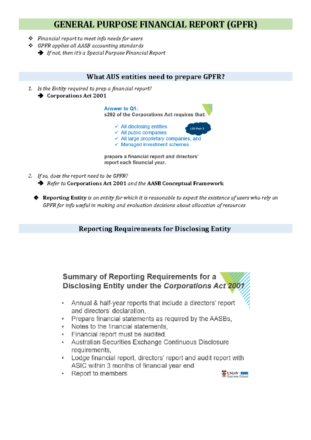 Accounting Notes - GENERAL PURPOSE FINANCIAL REPORT (GPFR) Financial ...