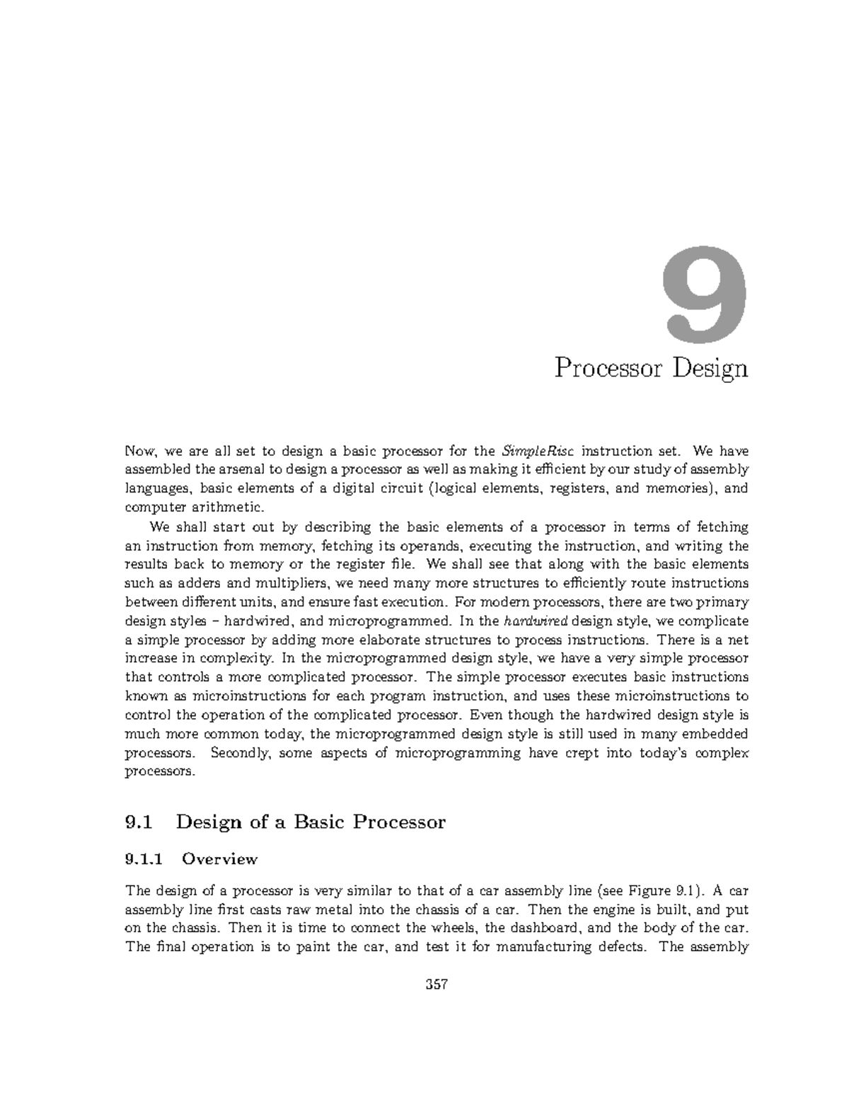 Procdesign - COA - 9 Processor Design Now, we are all set to design a ...