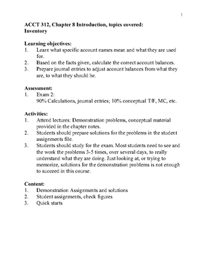Acct 312 ch 13 assignments solution - ACCT 312 - Southeastern - Studocu
