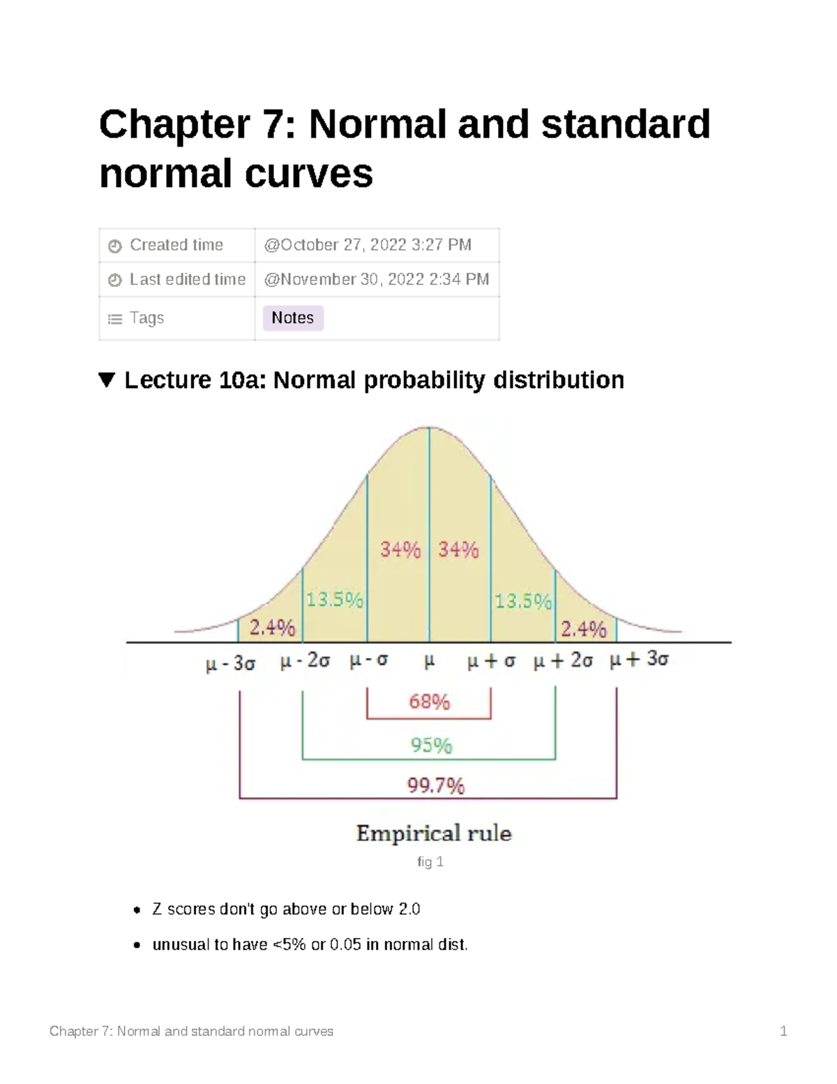 Chapter 7 Normal and standard normal curves - Chapter 7: Normal and ...