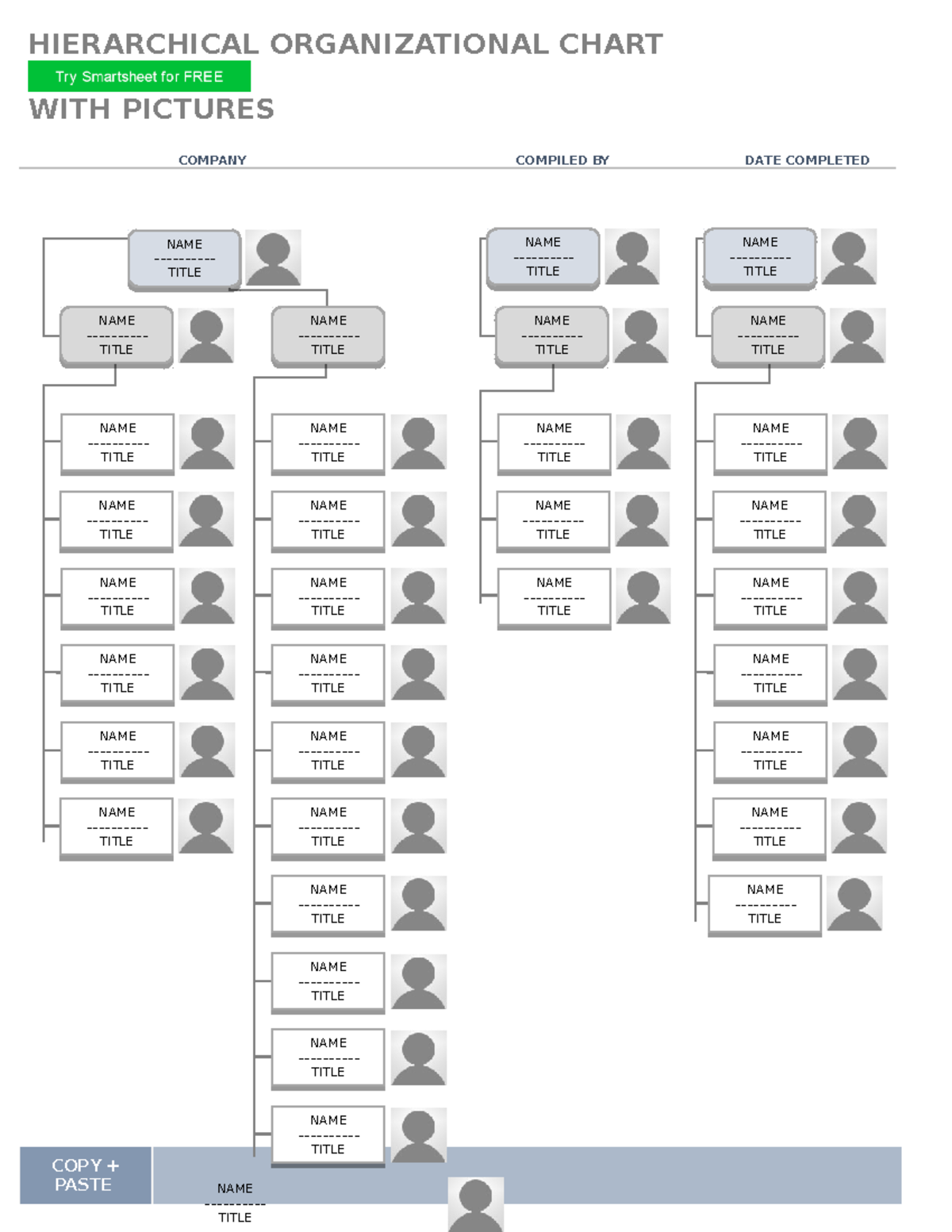 So - English - HIERARCHICAL ORGANIZATIONAL CHART WITH PICTURES COMPANY ...