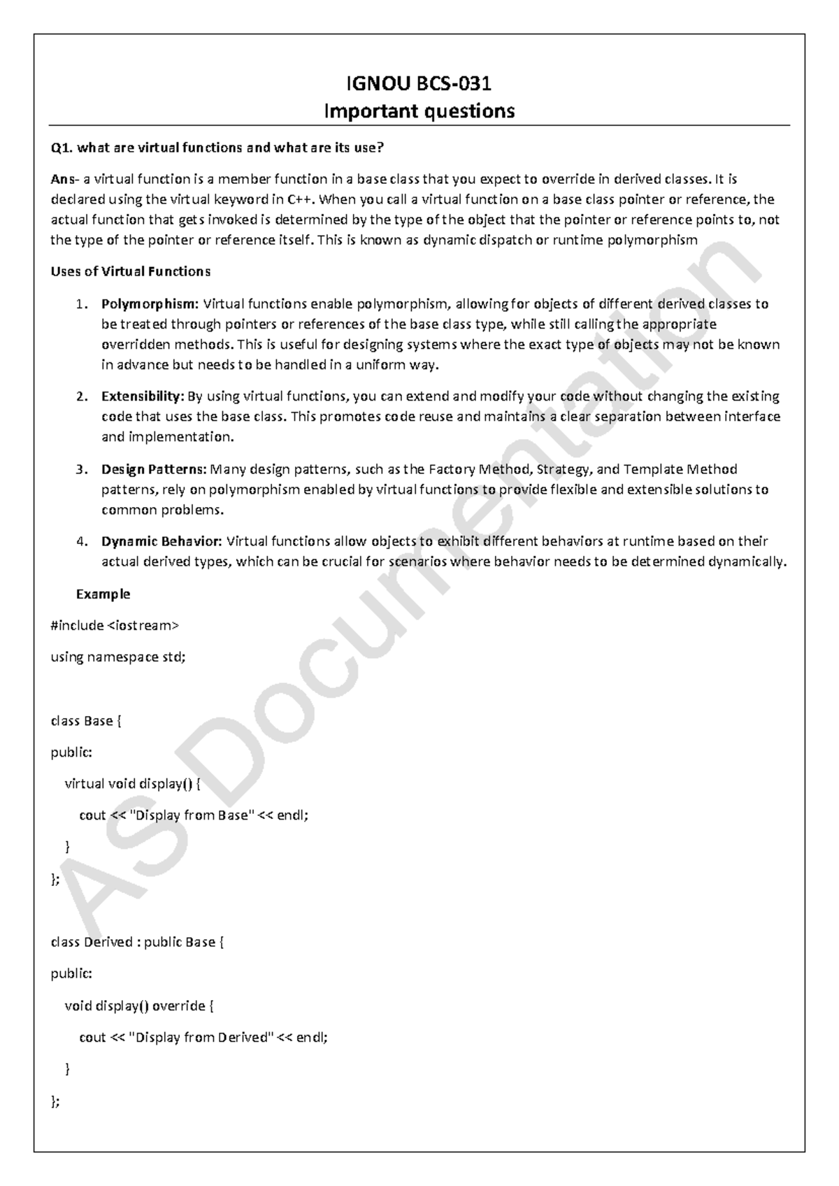 Ignou BCS 031 notes by AS Documentation - IGNOU BCS- 031 Important ...