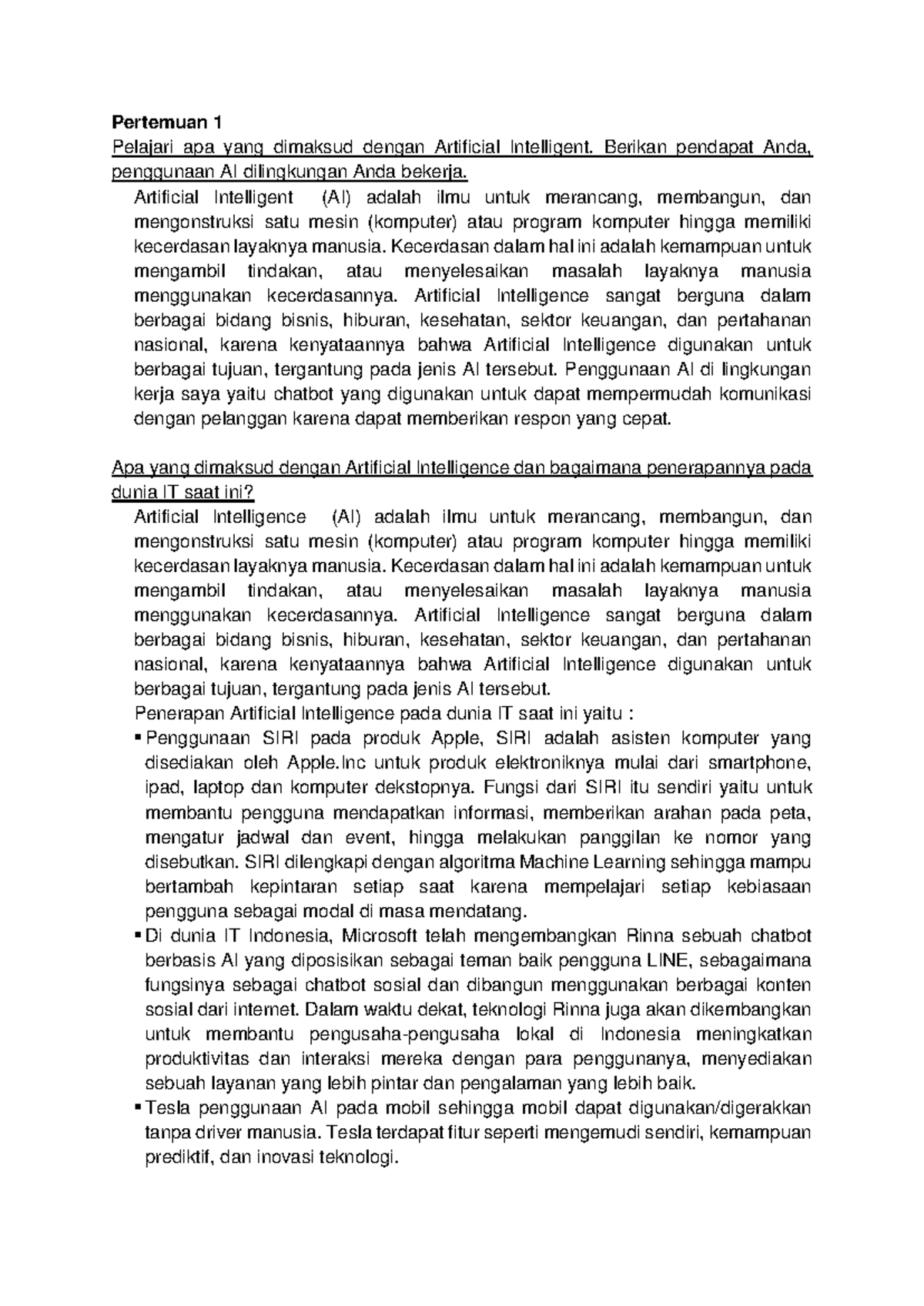 Kumpulan Forum dan Kuis Pengantar Cloud Computing - Pertemuan 1 Pelajari apa yang dimaksud ...