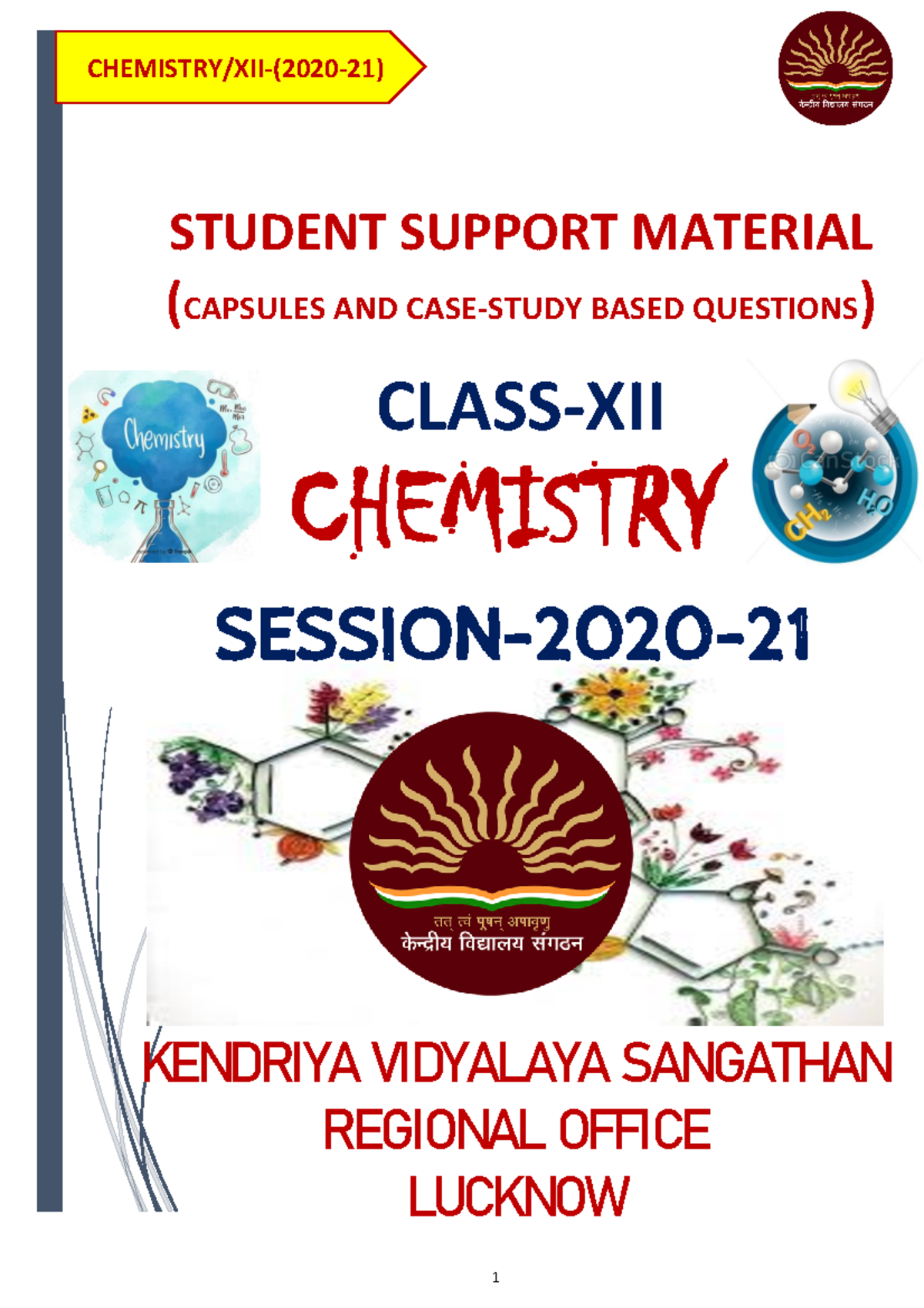 Student Support Material - CHEMISTRY/XII-(2020-21) STUDENT SUPPORT ...