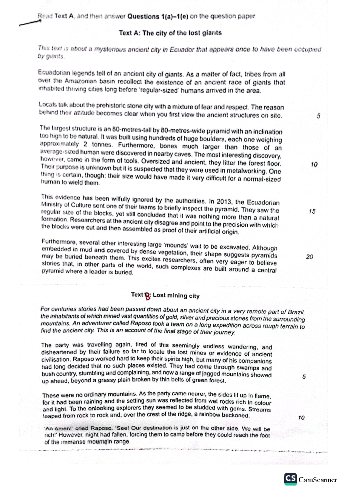 Comprehension - The City of Lost Giants - English Comprehension - Studocu