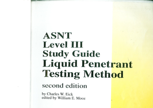 ASNT Level 3 Study Guide Magnetic Particle Testing Method - Computer ...