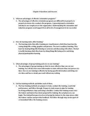 Supervision Review questions and answers - Supervision In hospitality ...