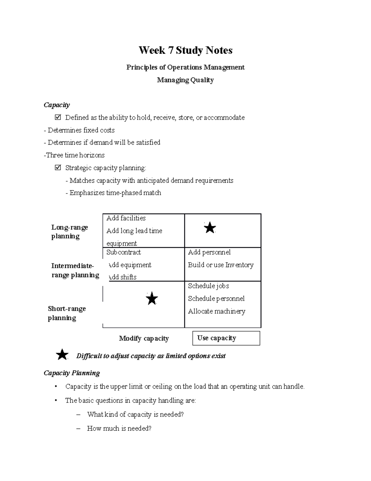 Week 7 Study Notes MGT 301 - Week 7 Study Notes Principles of ...