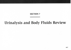 AUBF Study Questions - Strasinger - CHAPTER 1 In the urinalysis ...