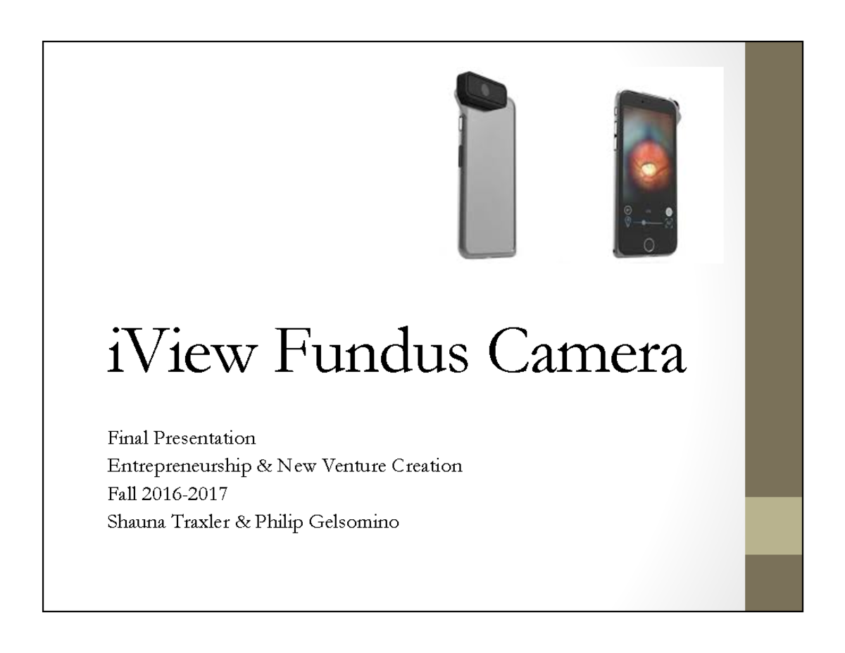 I View Investor Deck Final Presentation (Traxler & Gelsomino) - iView ...