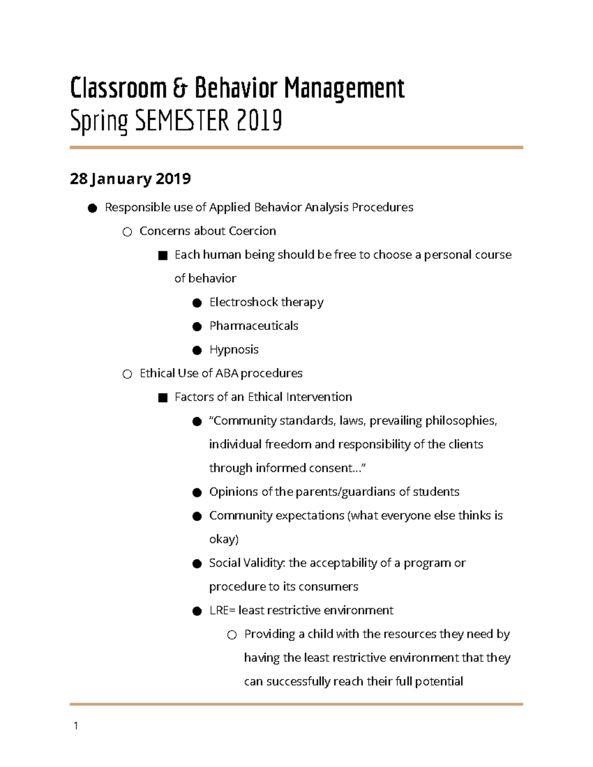 Classroom & Behavior Management Notes - Classroom & Behavior Management ...