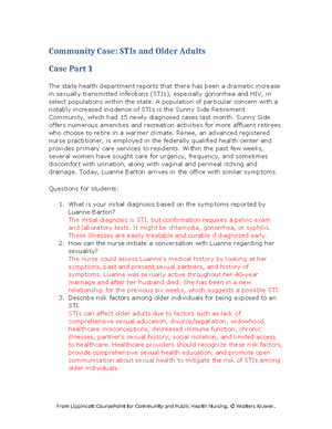 Community Advocacy Case Study - Community Case: Advocacy in Community ...