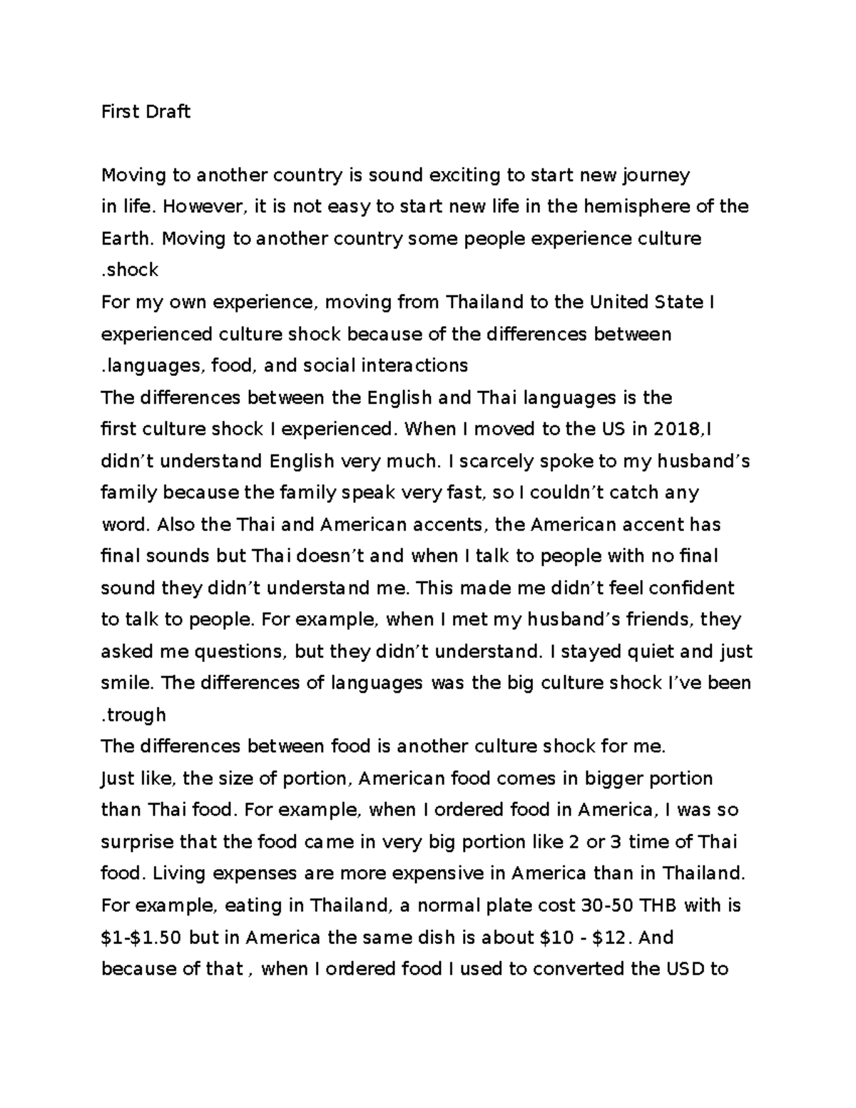 First Draft P2 - Development writing - ENC 0022 - HCC - Studocu