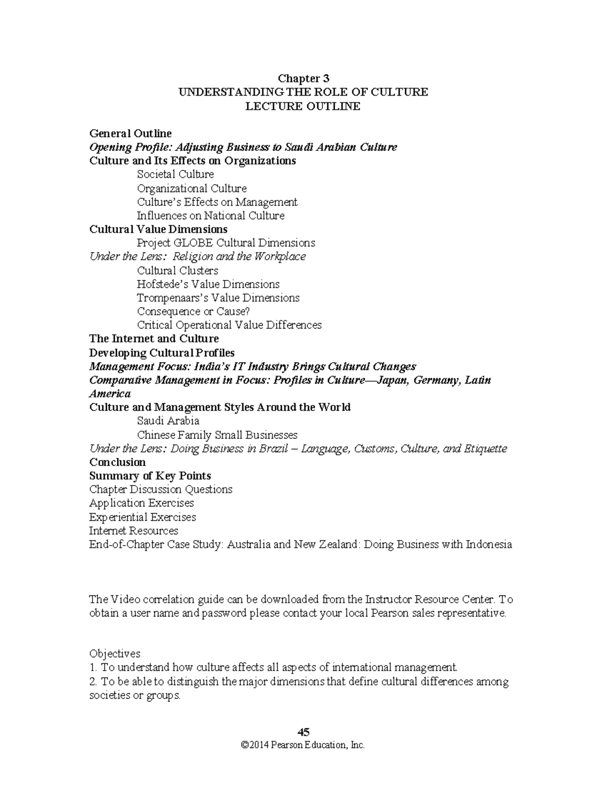 Chapter 03 Role of Culture - 45 Chapter 3 UNDERSTANDING THE ROLE OF ...