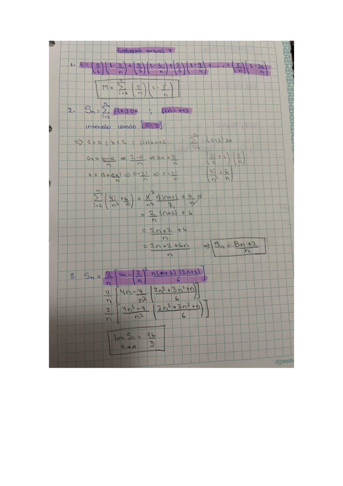 Ev7-cal - 6/6 - Cálculo - Studocu