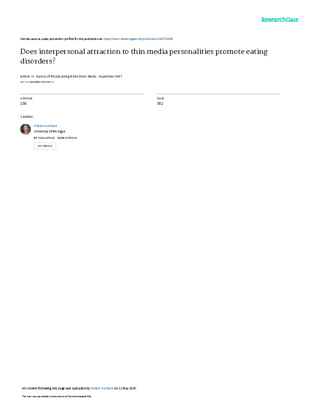 Harrison JBEM 1997 - none - See discussions, stats, and author profiles ...