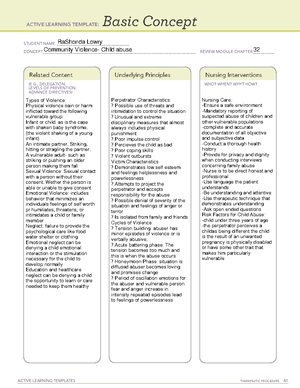 Anxiety - ATI Template - ACTIVE LEARNING TEMPLATES TherapeuTic ...