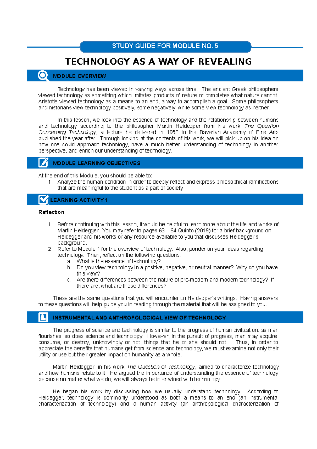 Module 5 GE6 Activities - Science, Technology, and Society - PangSU ...