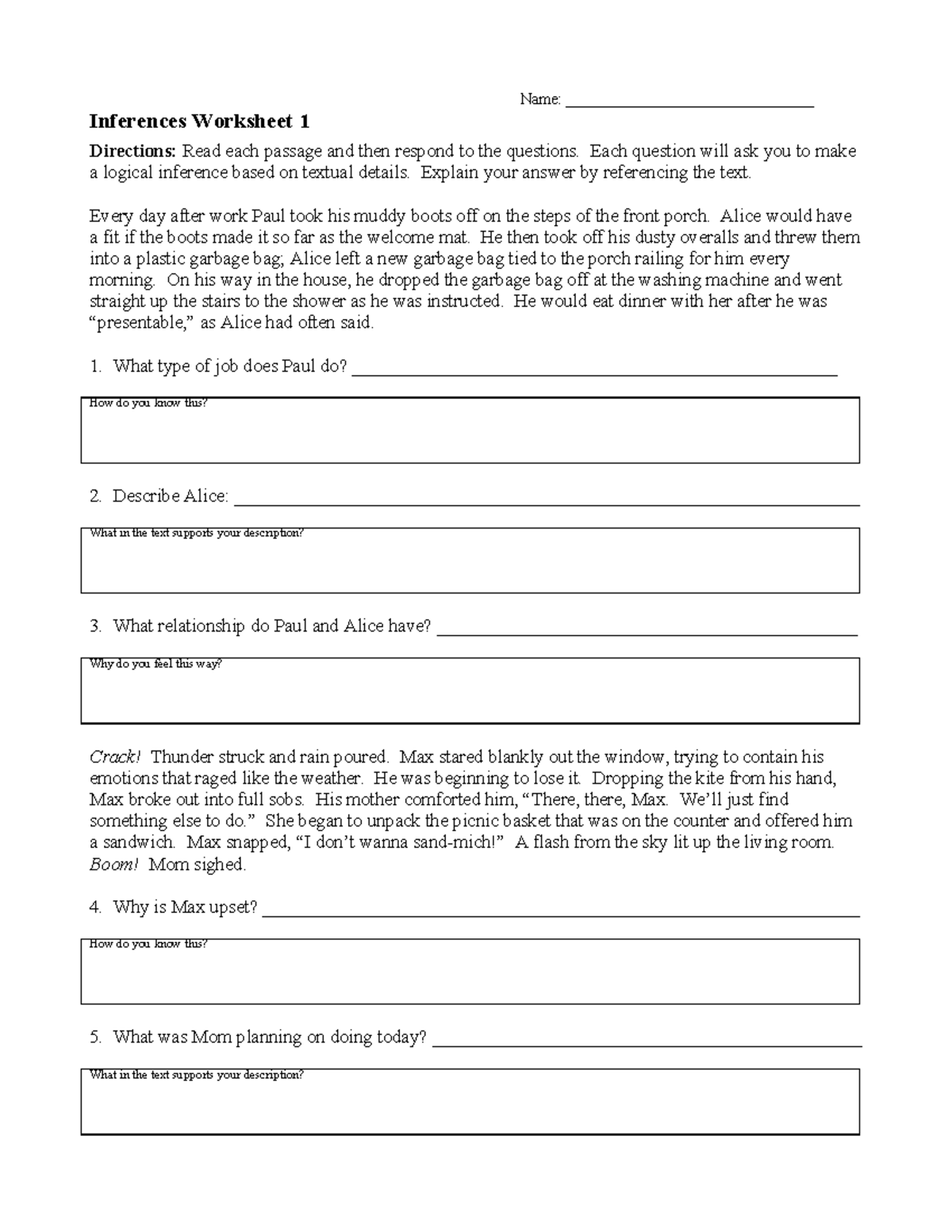 Inferences-worksheet-1 - Name ...