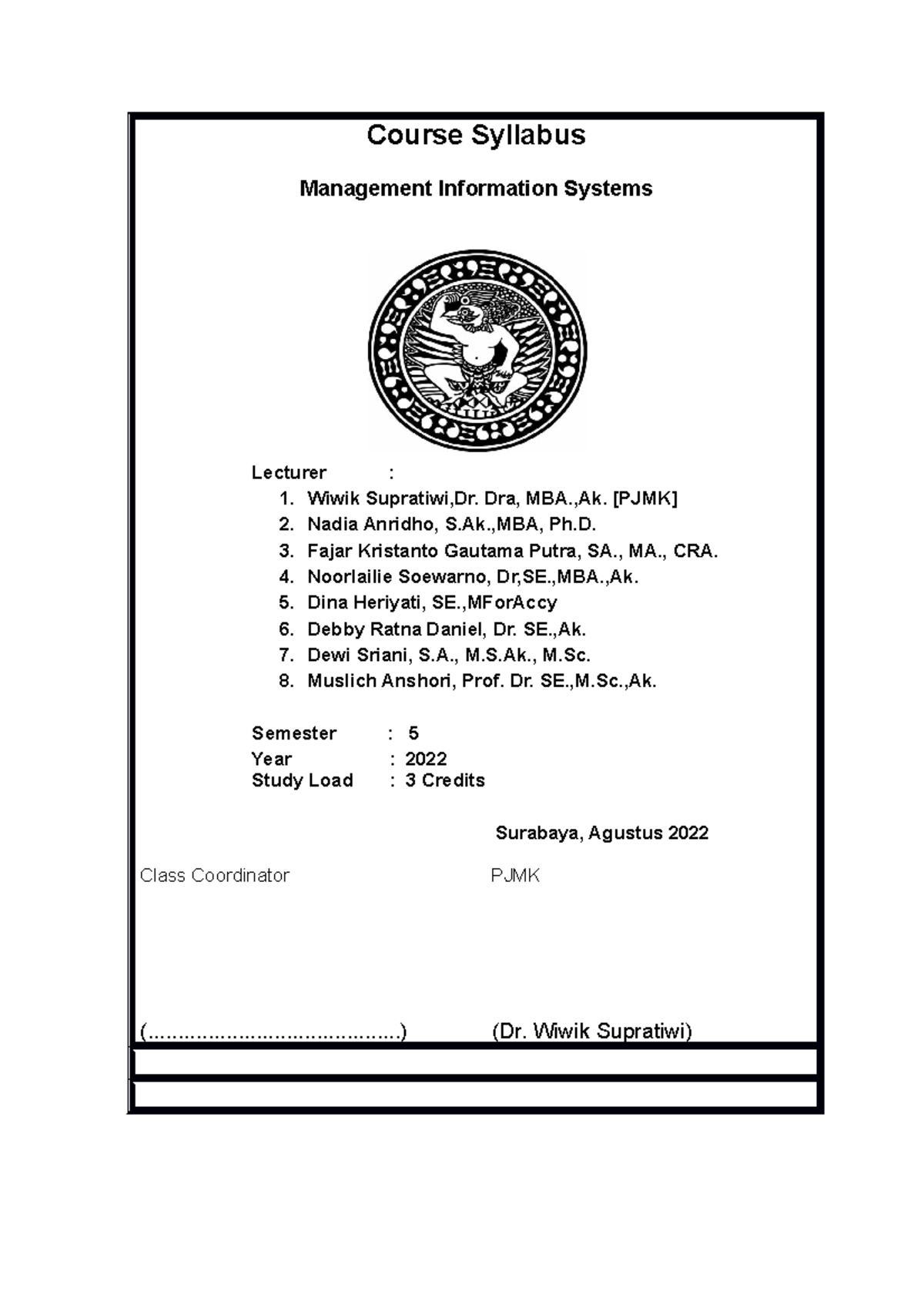 Silabi SIM Reguler 2022-2023 - Course Syllabus Management Information ...