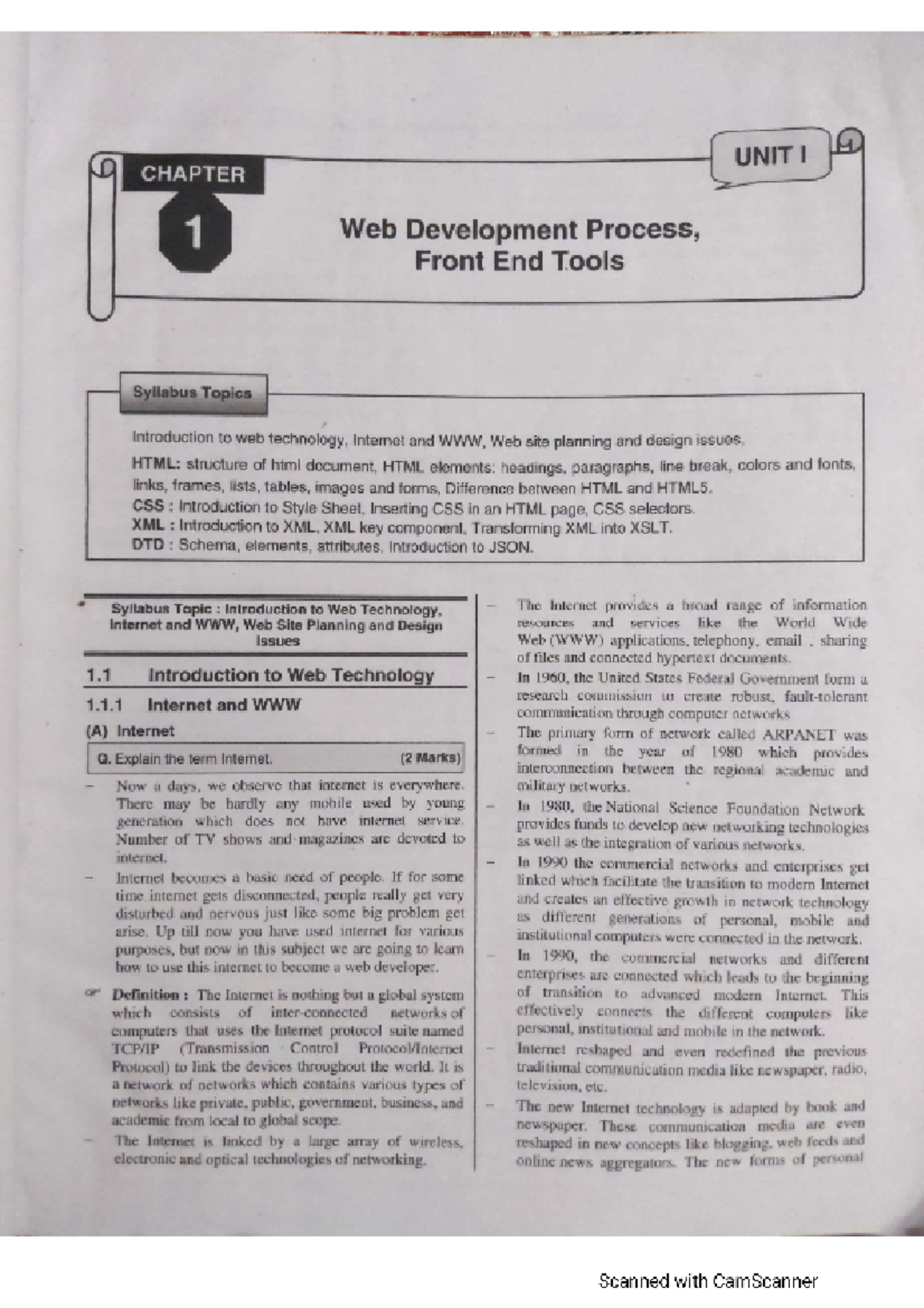 WT [Technical Publication] - Web Technology - Studocu