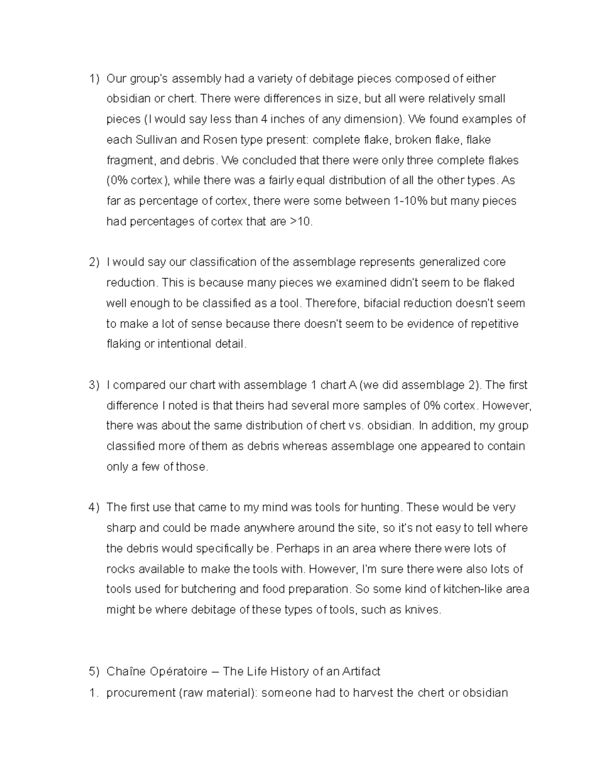Lab 7 - Completed Lab Analysis questions about group assemblies and ...