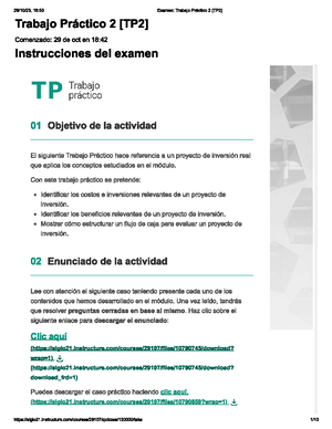 TP2 FEP - al 95% - Trabajo Práctico 2 [95%] Pregunta de la marca: Pregunta 1 Pregunta 1 5 pts ...