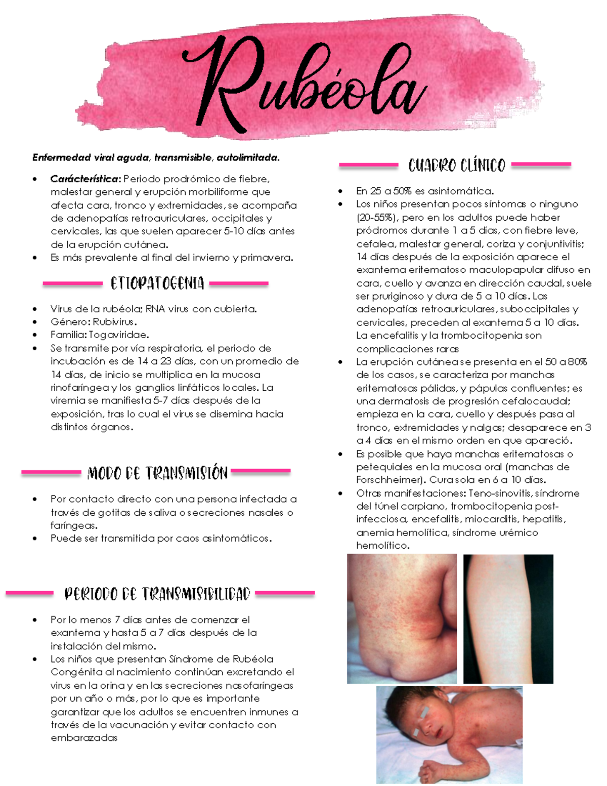 Rubeola - Warning: TT: undefined function: 32 Rubéola Enfermedad viral ...