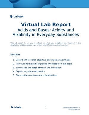 Intro Organic Chem Lab MT - 1 Copyright Labster ApS 2021 Virtual Lab ...