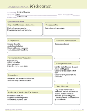 Dexamethasone (Decadron) medication - ACTIVE LEARNING TEMPLATES ...