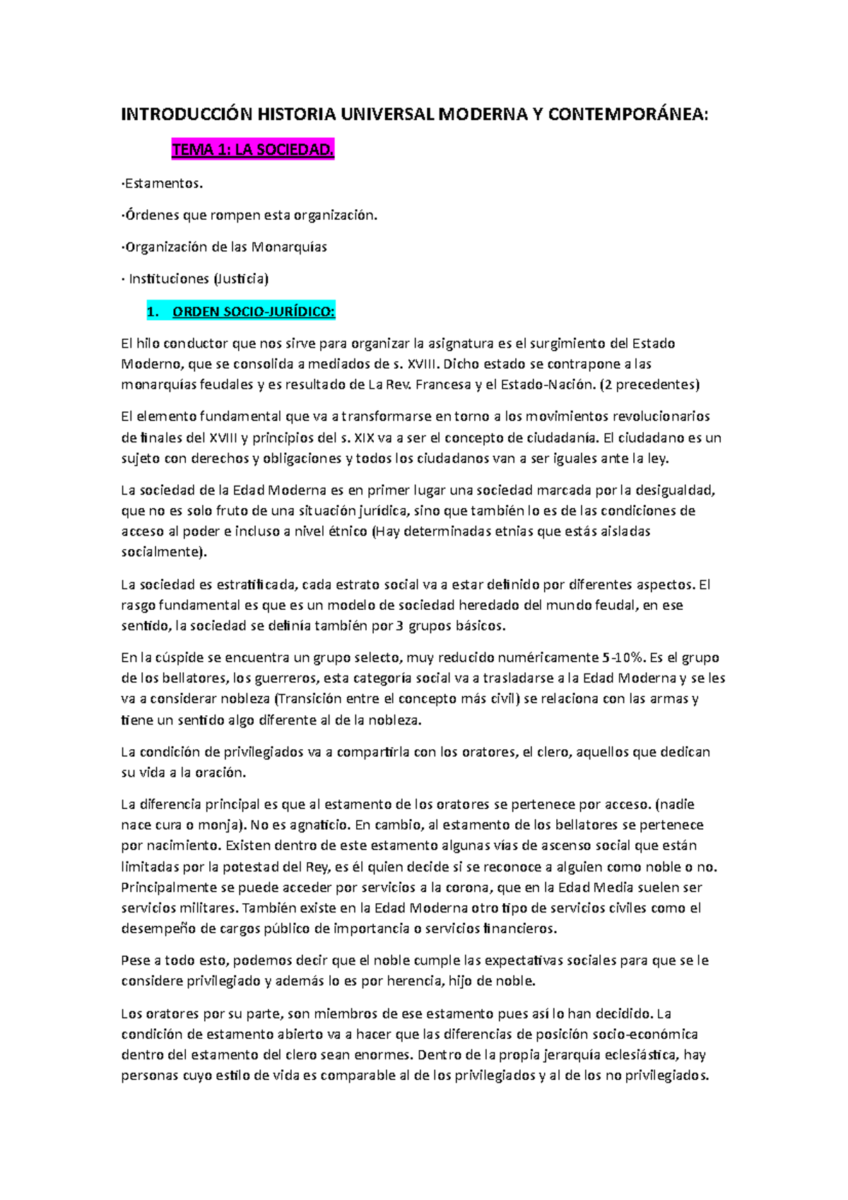 IntroducciÓn Historia Universal Moderna Y ContemporÁnea - HISTORIA ...
