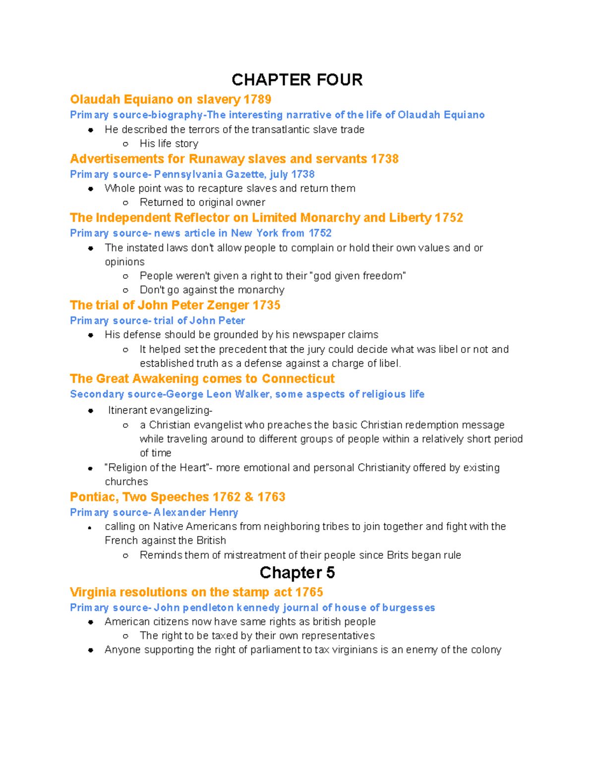 Dcush freedom 4-7 - CHAPTER FOUR Olaudah Equiano on slavery 1789 ...