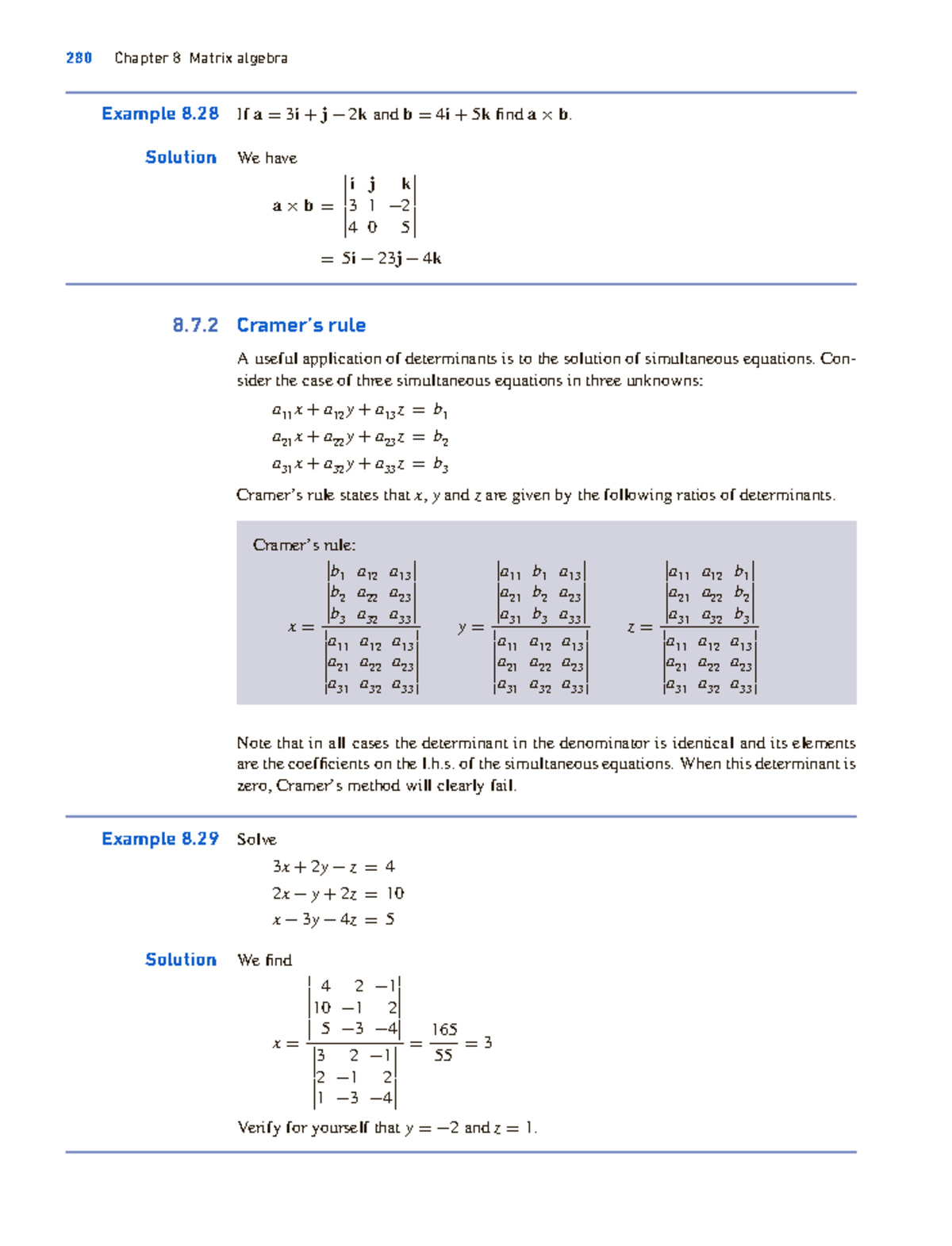 Engineering mathematics 5th 21 - 280 Chapter 8 Matrix algebra Example 8 ...