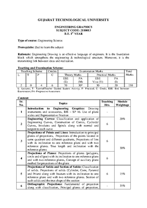EG-Tutorial Book - Engineering graphics is a branch of engineering that ...