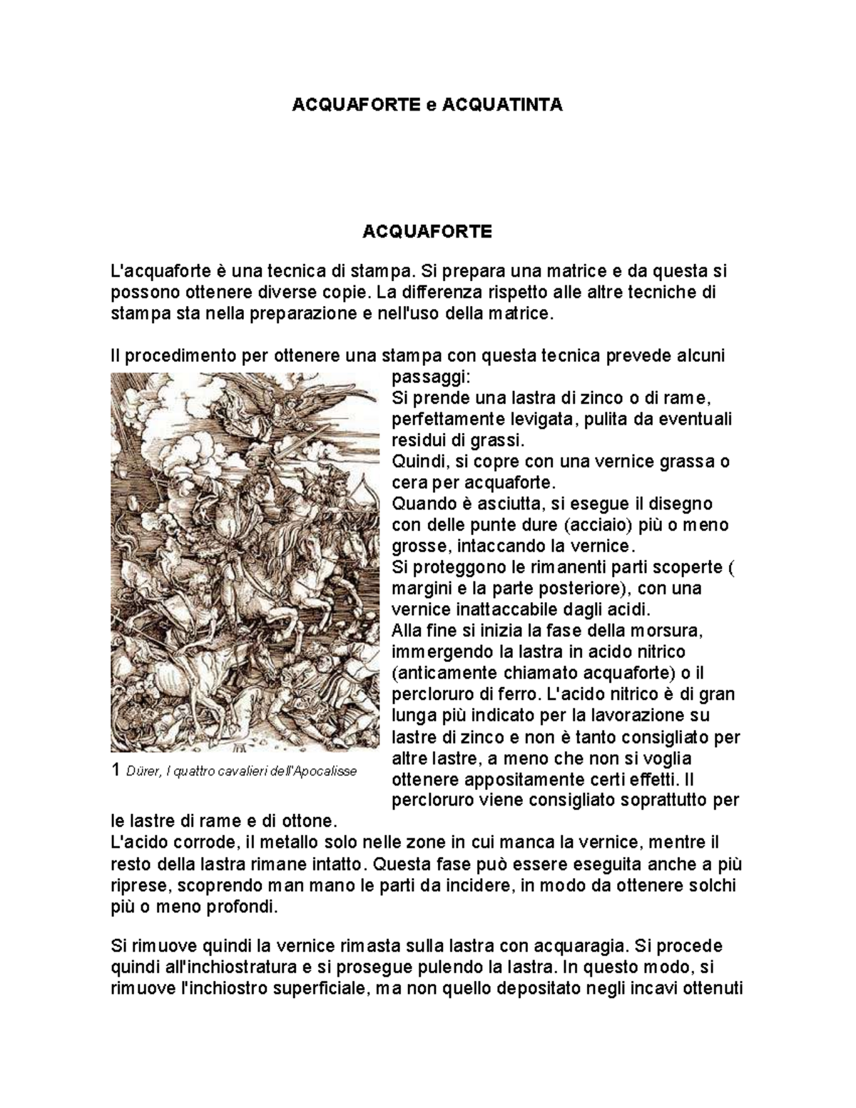 Acqua forte - Fonti iconografiche - ACQUAFORTE e ACQUATINTA ACQUAFORTE ...