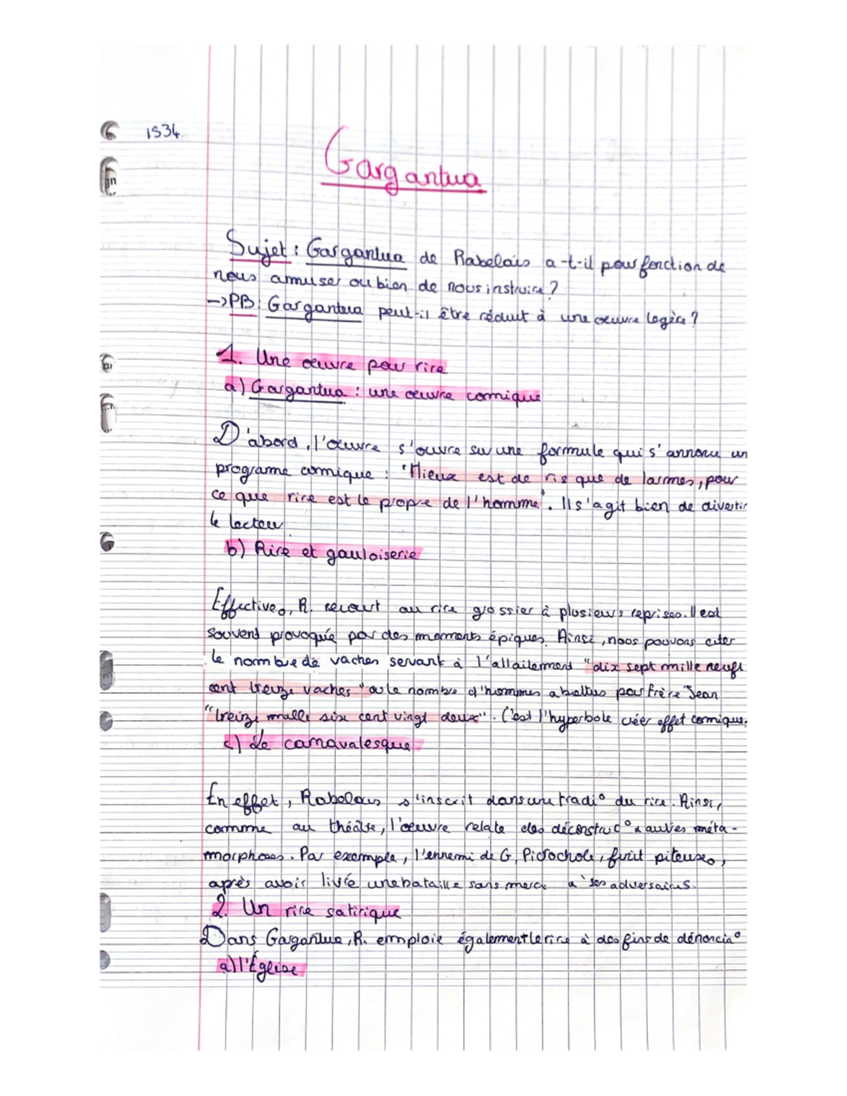 Dissertation type bac - Français - Studocu