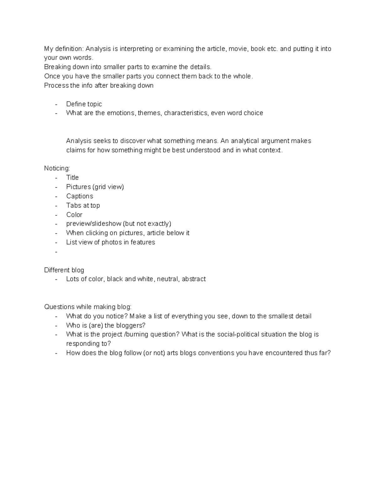 Free write-analysis - free. write analysis - My definition: Analysis is ...