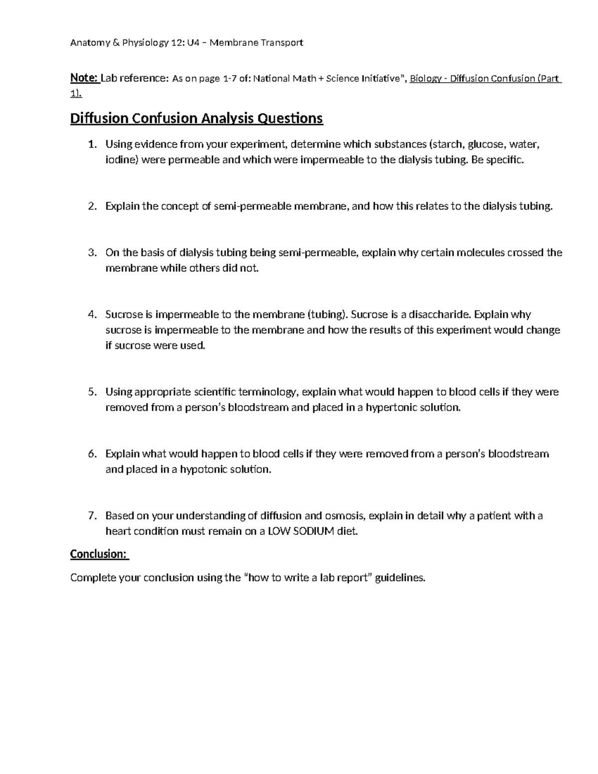 Diffusion Lab v4 - Anatomy & Physiology 12: U4 – Membrane Transport ...