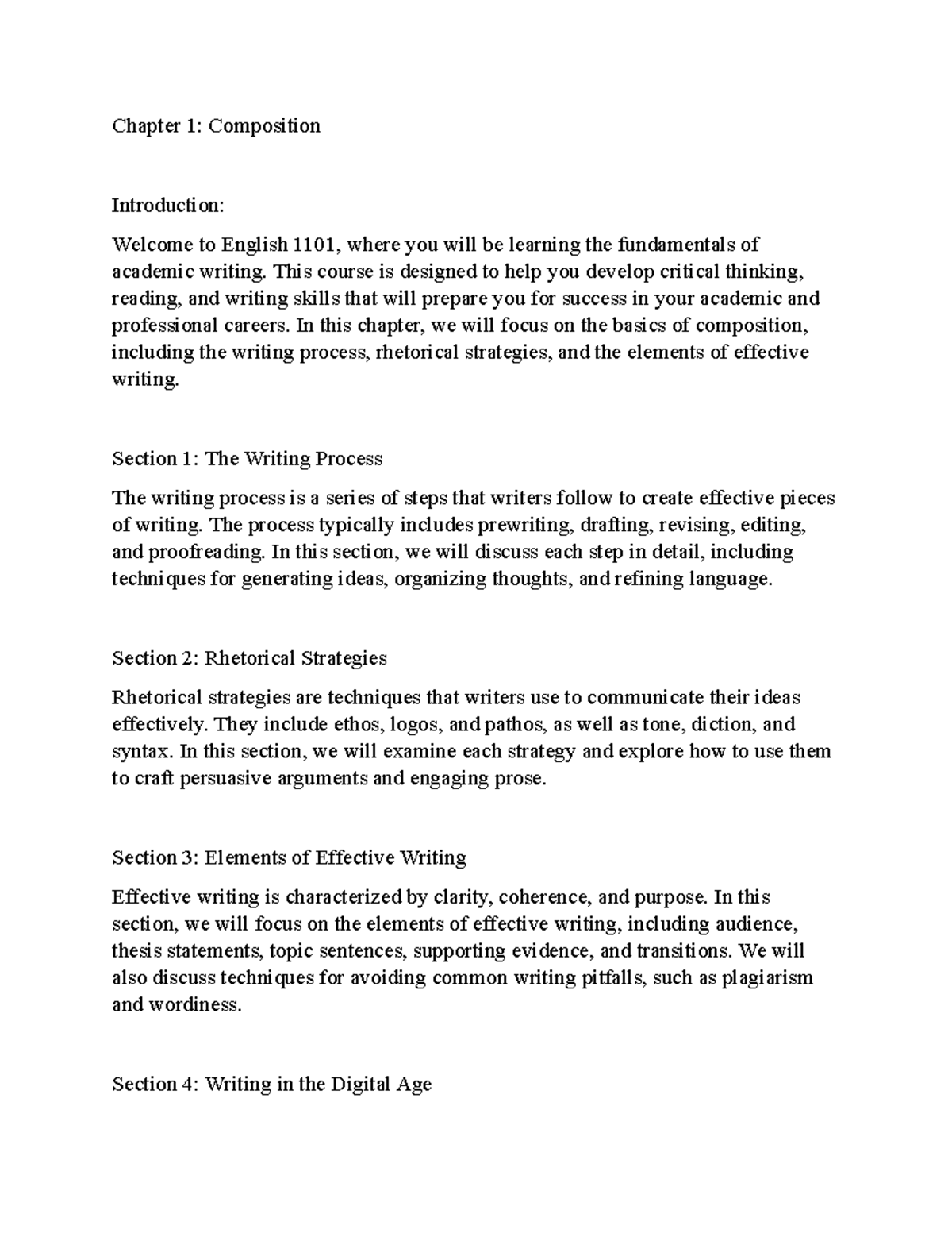 Chapter 1 engl - Chapter 1: Composition Introduction: Welcome to ...