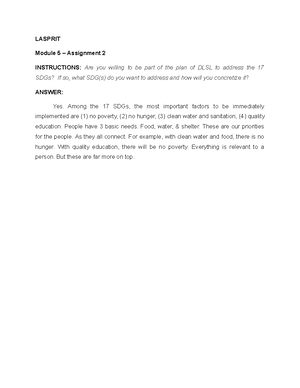 Lasprit Module 3 – Reflection 1 - LASPRIT Module 3 – Reflection 1 ...