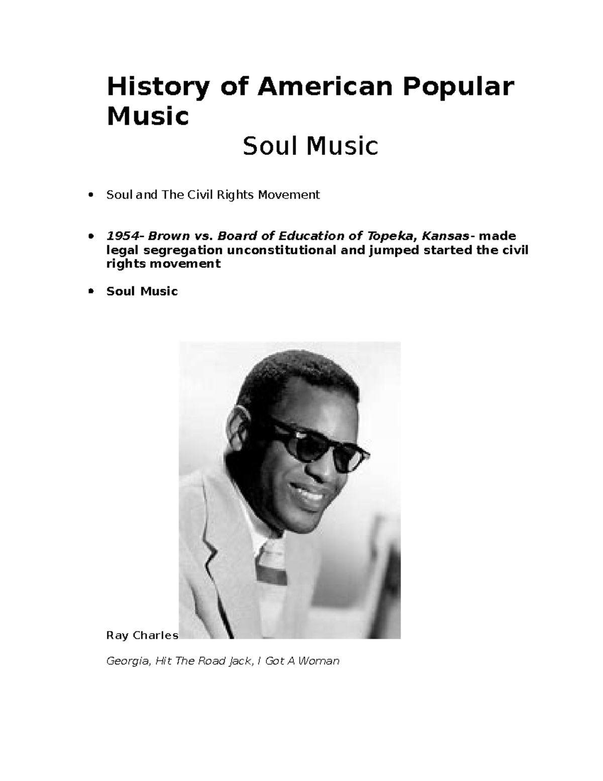 History of American Popular Music soul with pics - History of American ...