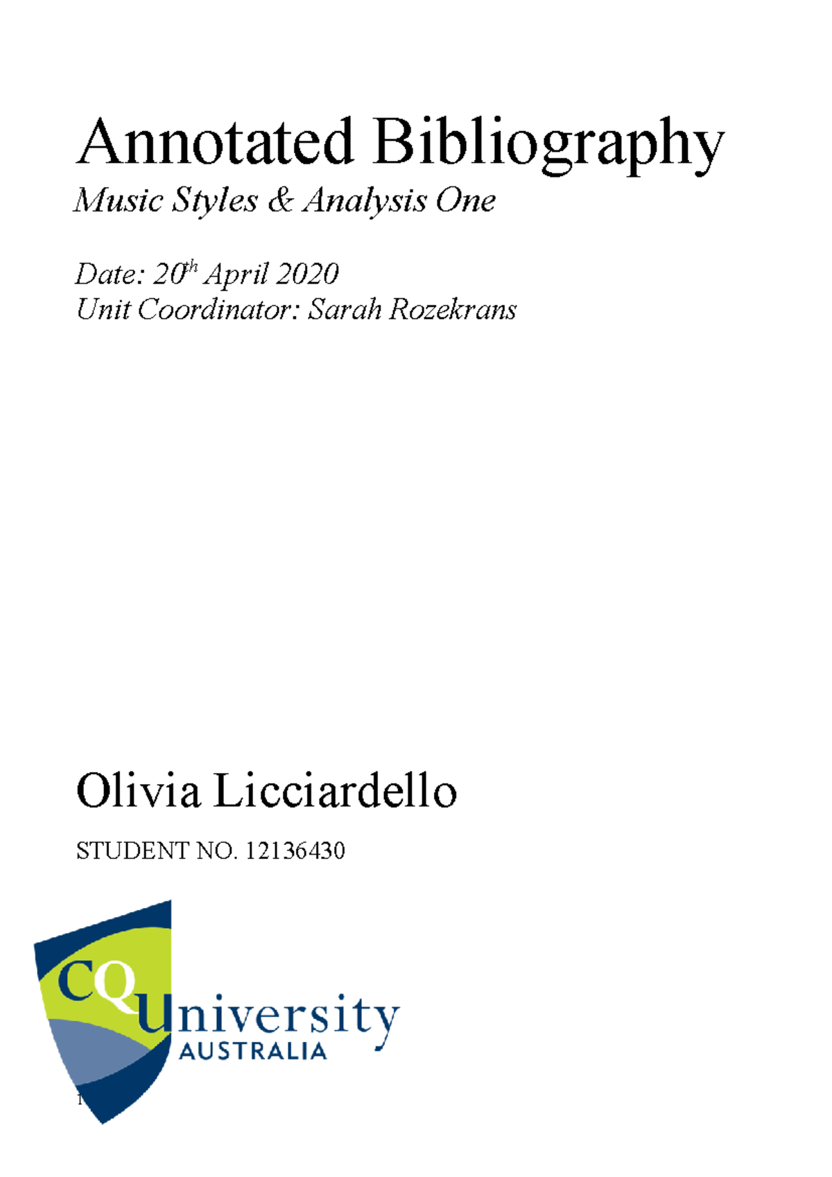 Annotated Bibliography - Annotated Bibliography Music Styles & Analysis ...