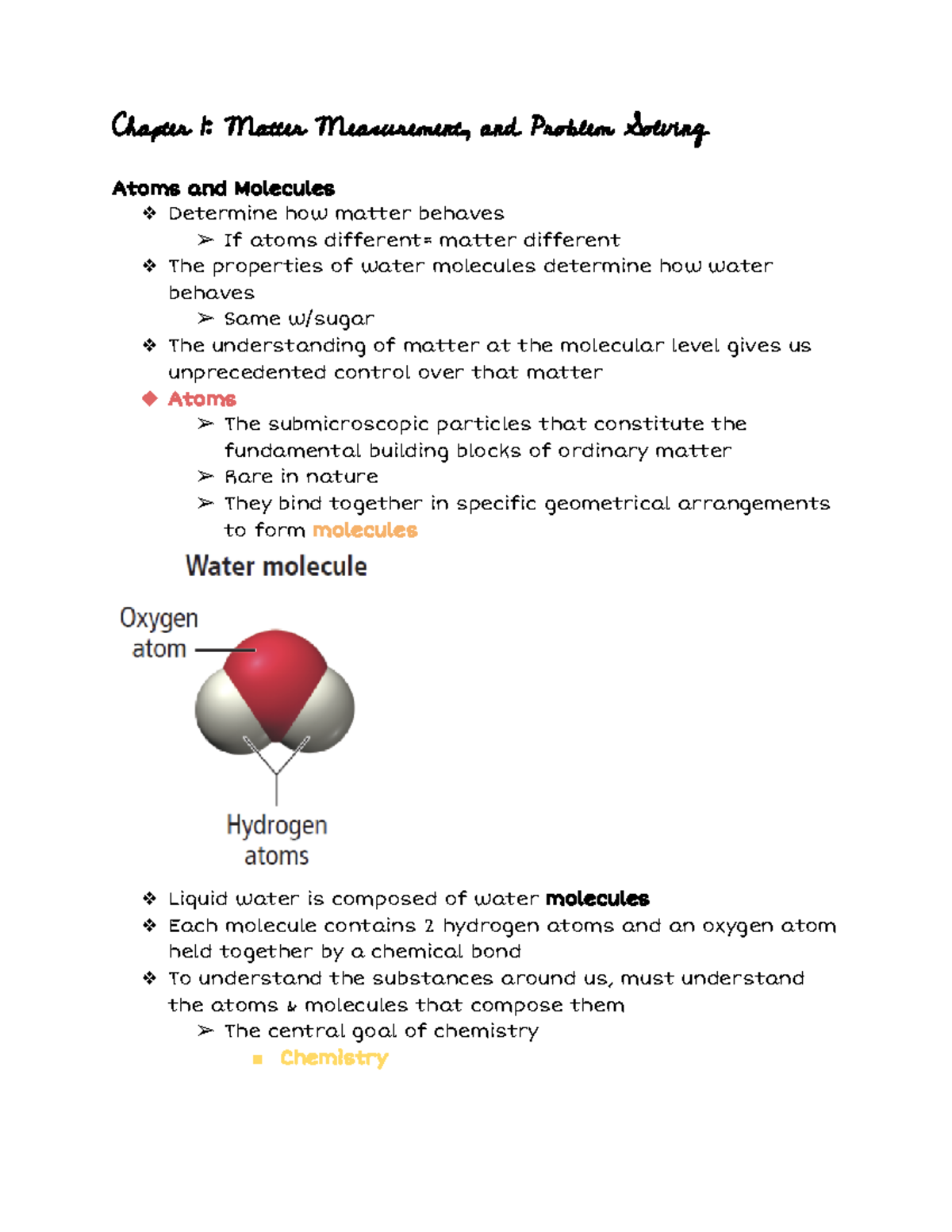 CHEM161- Chapter 1 - Chapter 1: Matter Measurement, and Problem Solving ...