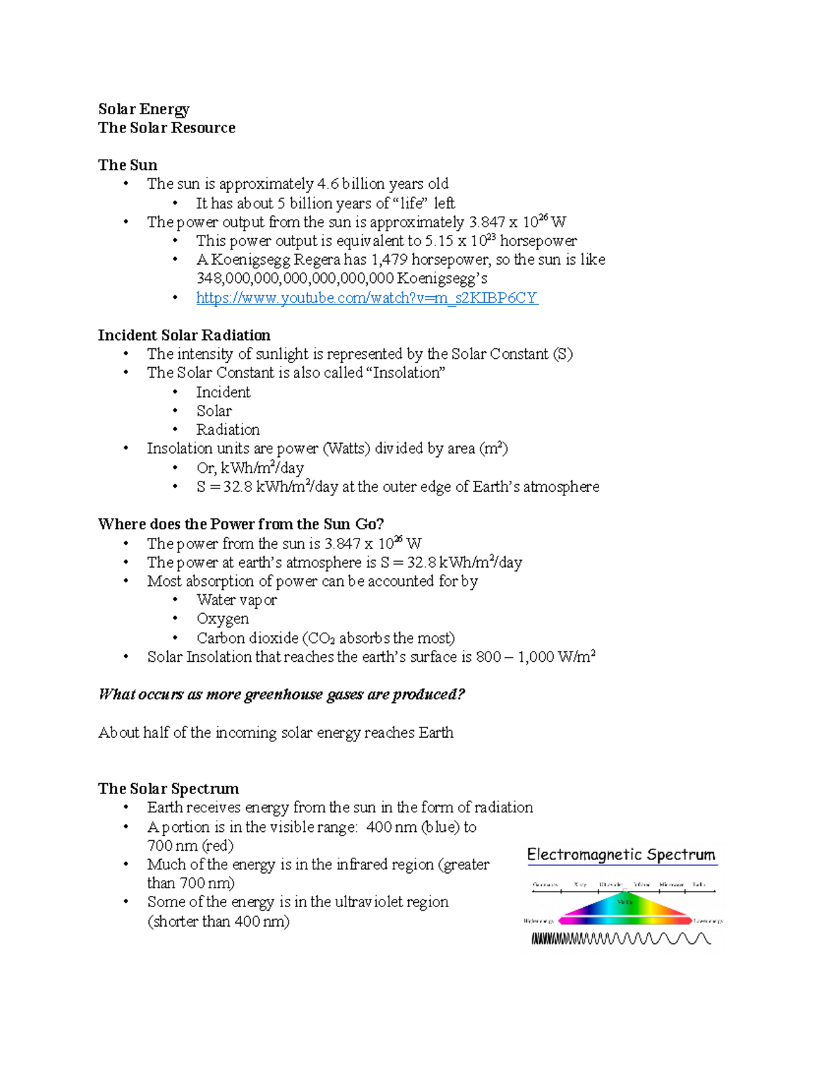 Solar Energy Solar Resource complete notes - Solar Energy The Solar ...