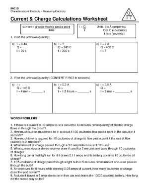 Series Parallel Combined Circuit Worksheets - Worksheet- Series Circuit ...
