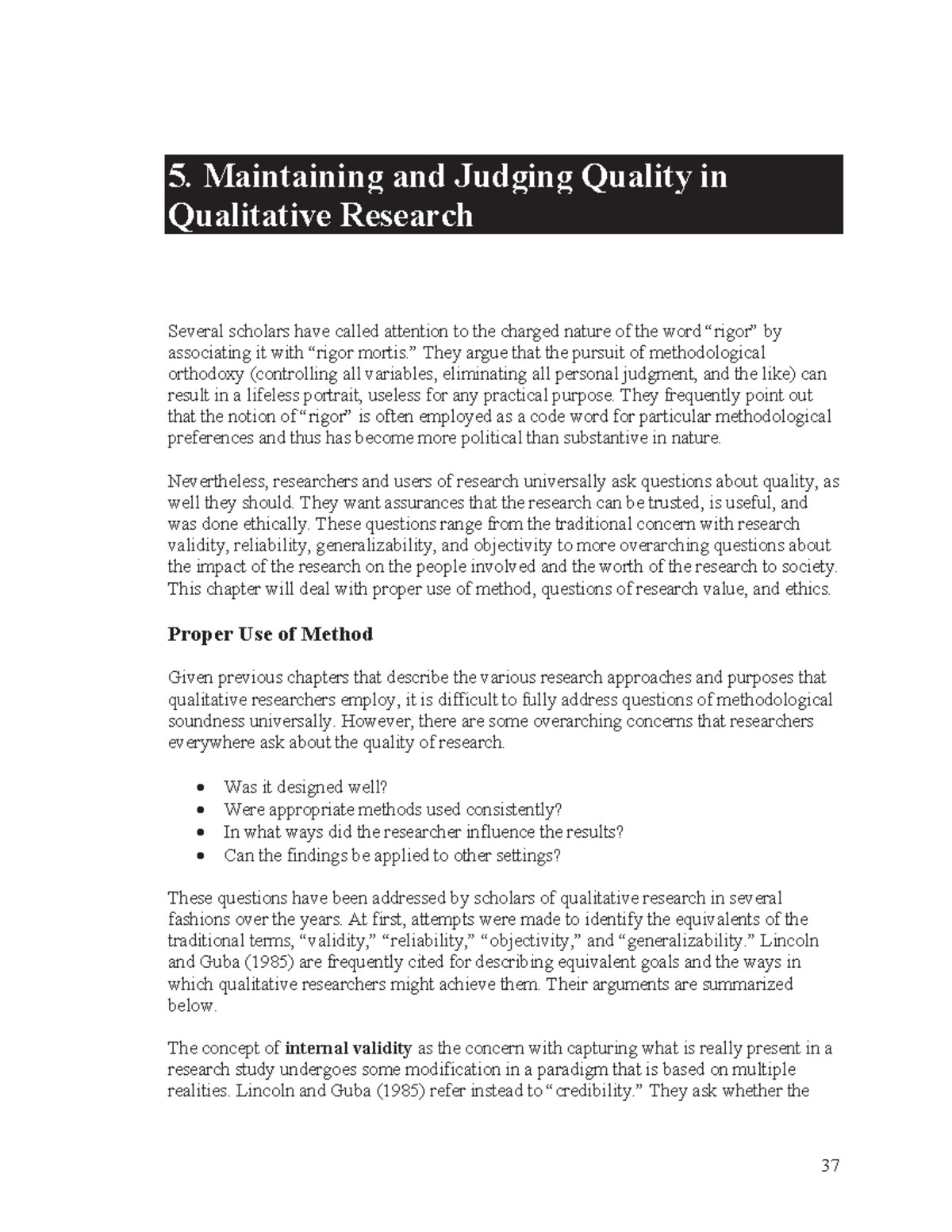 Qualitative research p3 - 5. Maintaining and Judging Quality in ...