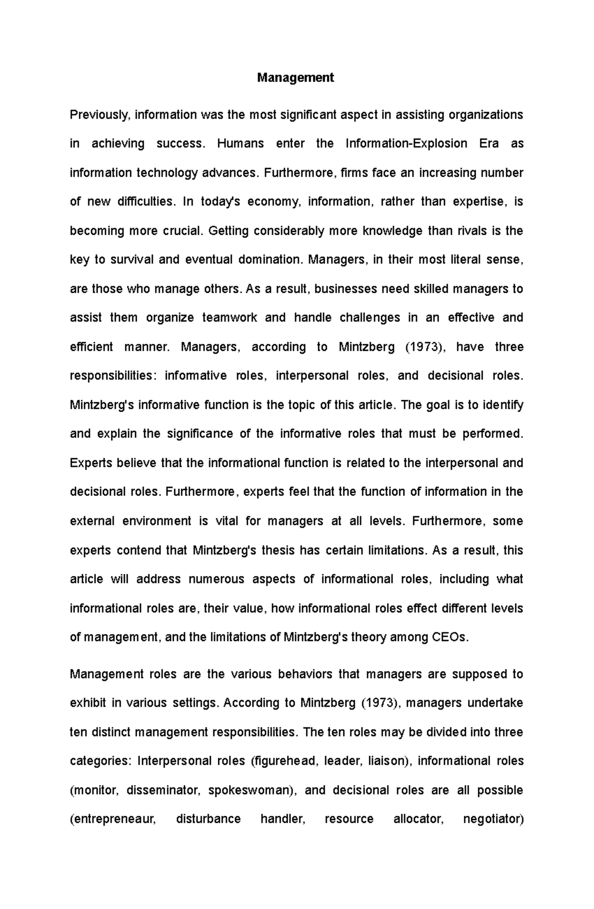 Management 2 - Students are often assigned to do coursework in order to ...