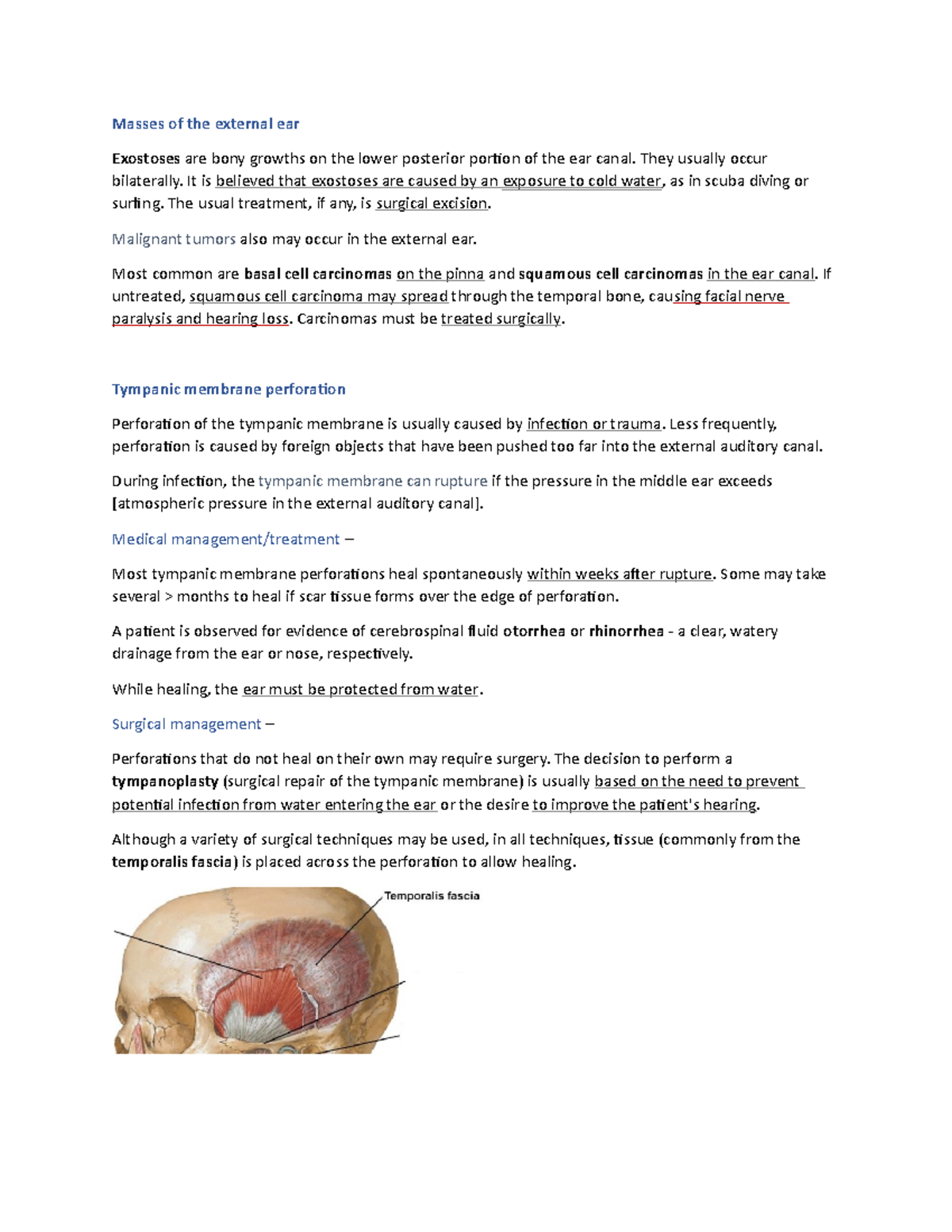 Acute, Serous and Chronic Ottitis Media - Masses of the external ear ...