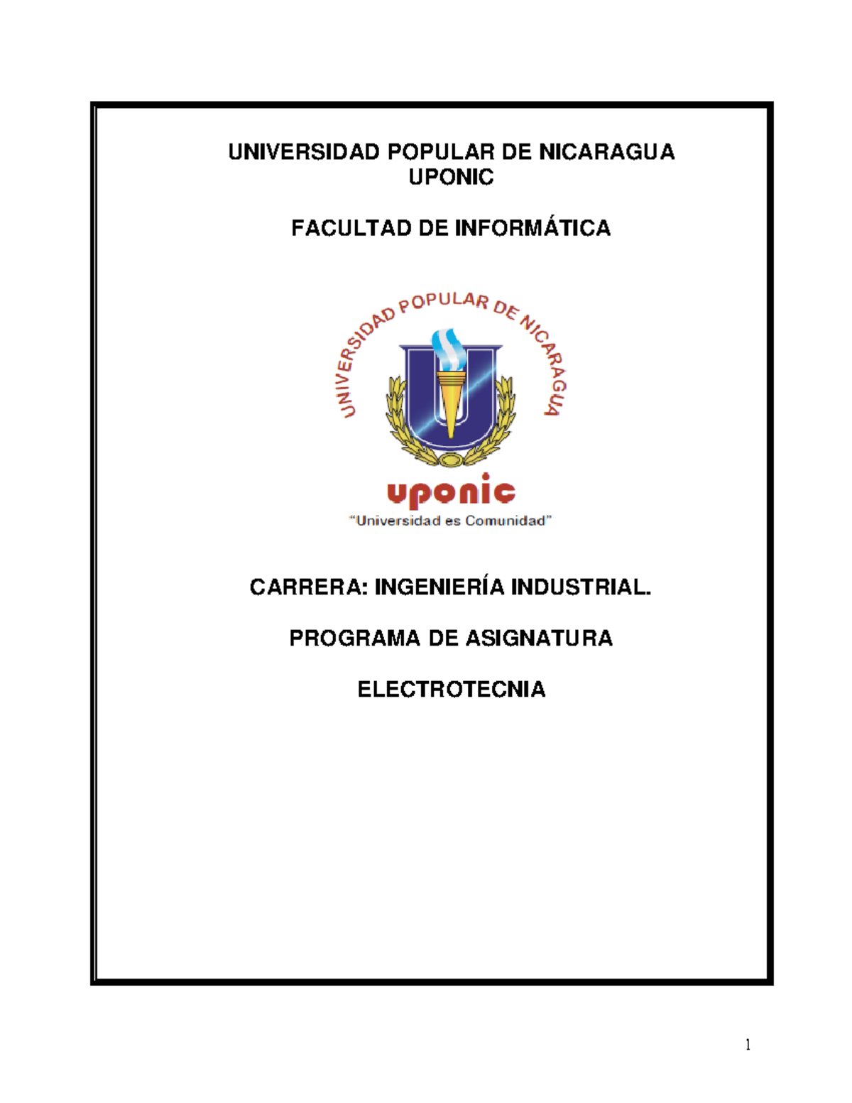 PA18-22-Electrotecnia - UNIVERSIDAD POPULAR DE NICARAGUA UPONIC ...