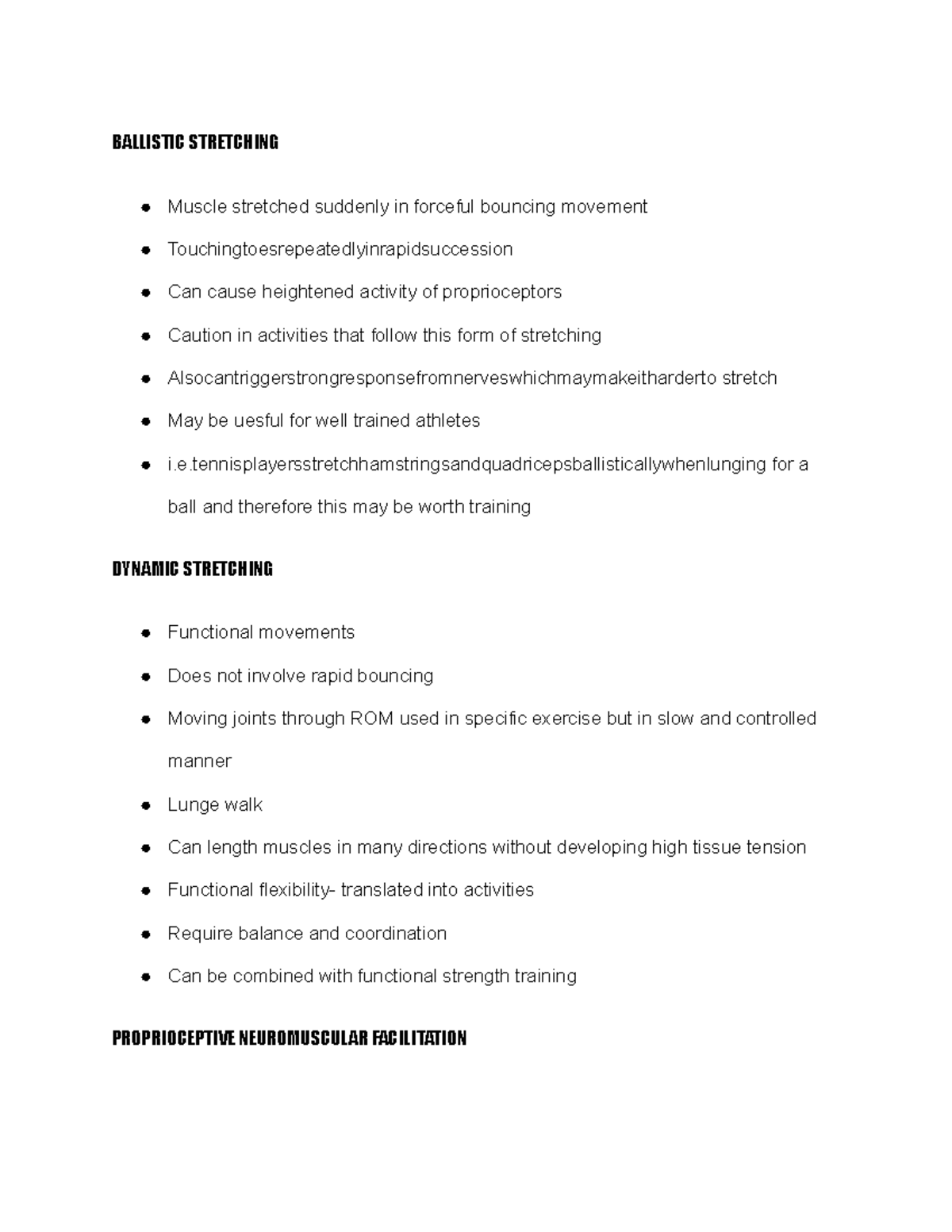 Ballistic Stretching - Lecture notes from kin 103 UFV in-class PPT ...